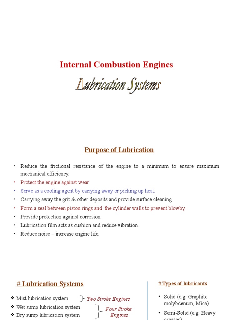 6 Lubrication System | PDF | Motor Oil | Lubricant