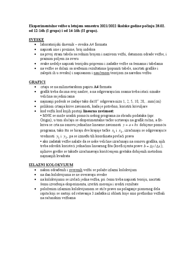 Eksperimentalne Vežbe Elektronika | PDF