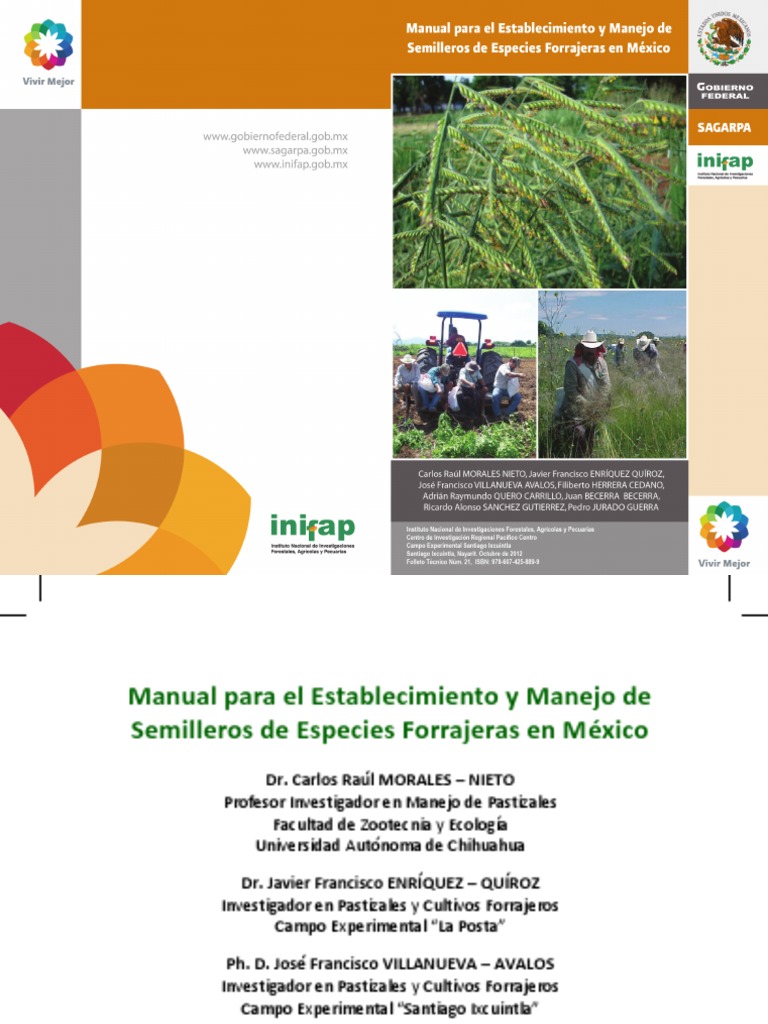 Manual para El Establecimiento y Manejo | PDF | Siembra | Semilla