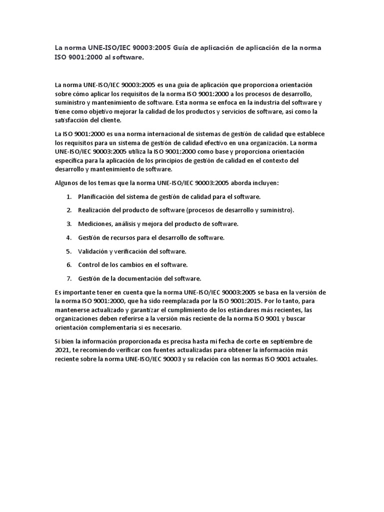 Investigacion de Las ISO | PDF | Software | Calidad (comercial)