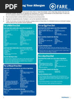 NAC Food Allergen Menu Matrix SAMPLE May 2024 | PDF | Food Allergy ...