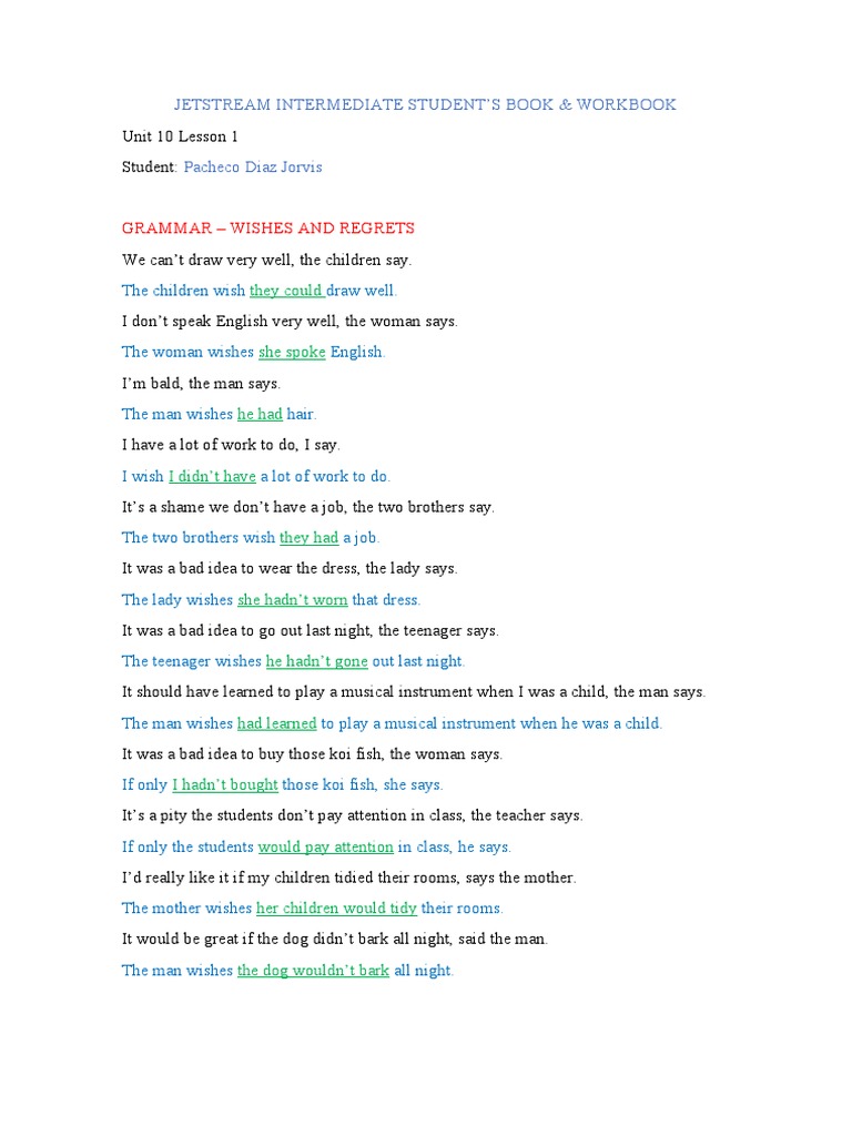 JETSTREAM INTERMEDIATE STUDENT | PDF