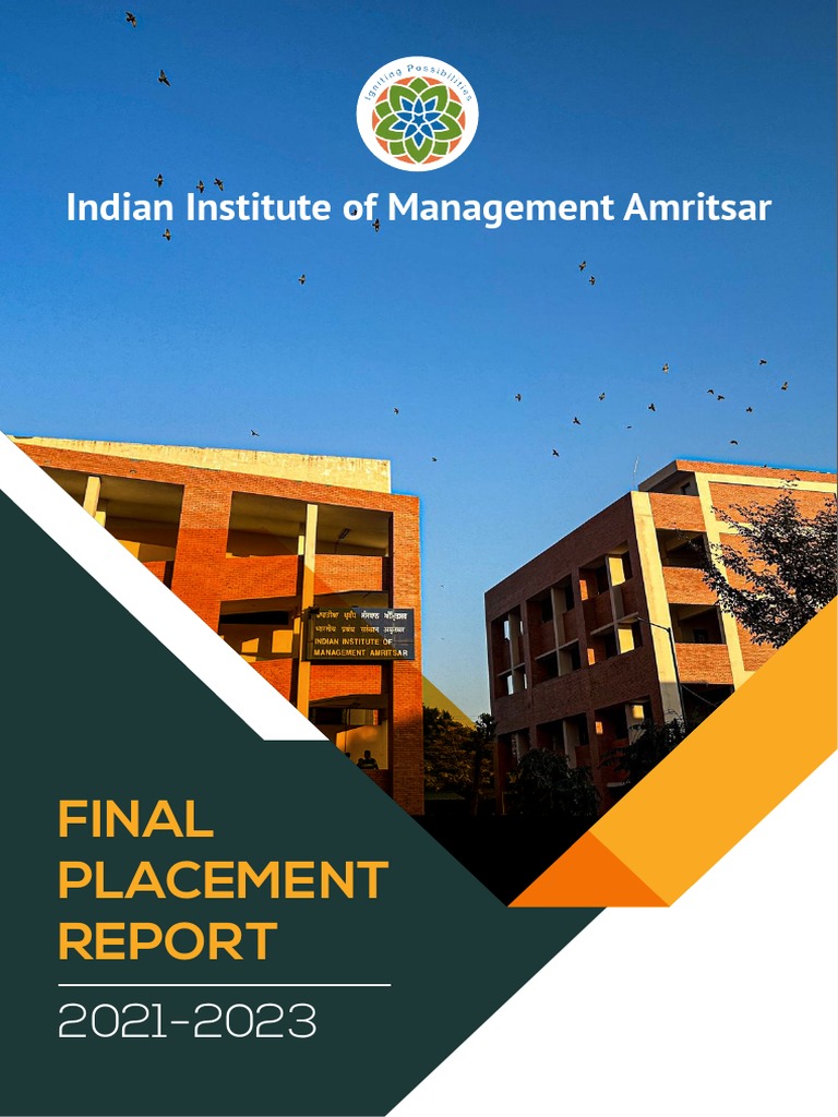 IIM Amritsar Final Placement Report 2021-23 - (15!05!2023) | PDF ...
