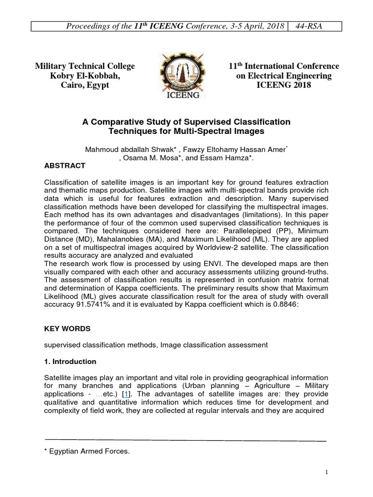 Supervised Classification Techniques For Pdf Teaching Methods And Materials