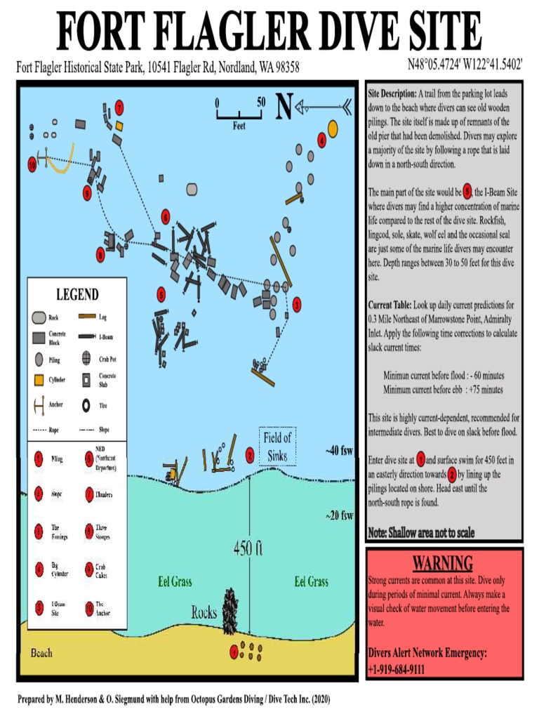 Fort Flagler Dive Site Map | PDF