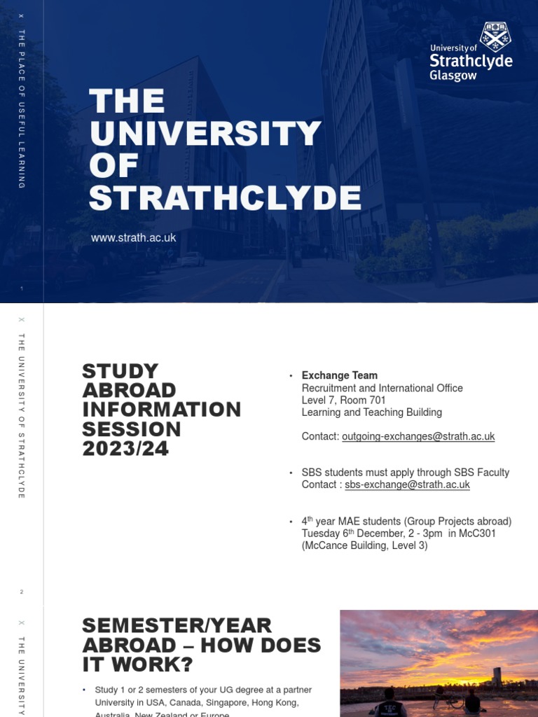 Study Abroad Information Session 2023-24 | PDF | Travel Visa | Fee