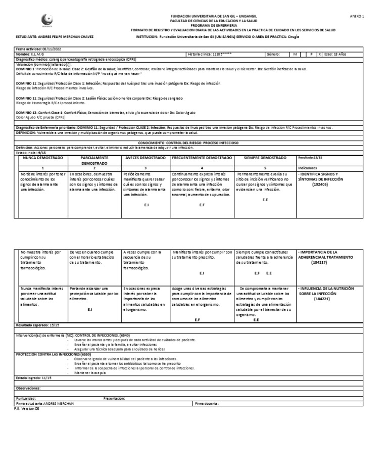 Pae 1 Cirugia | PDF | Enfermería | Cirugía