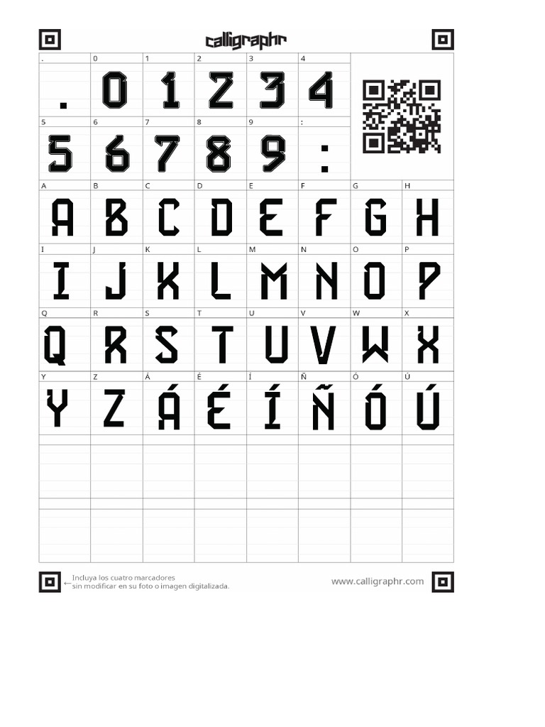 Calligraphr Template | PDF