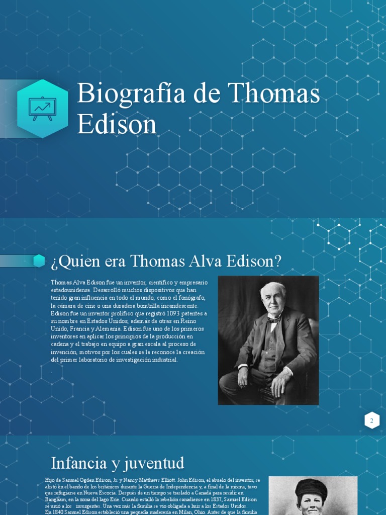 Presentacion Thomas Edison | PDF | Thomas Edison