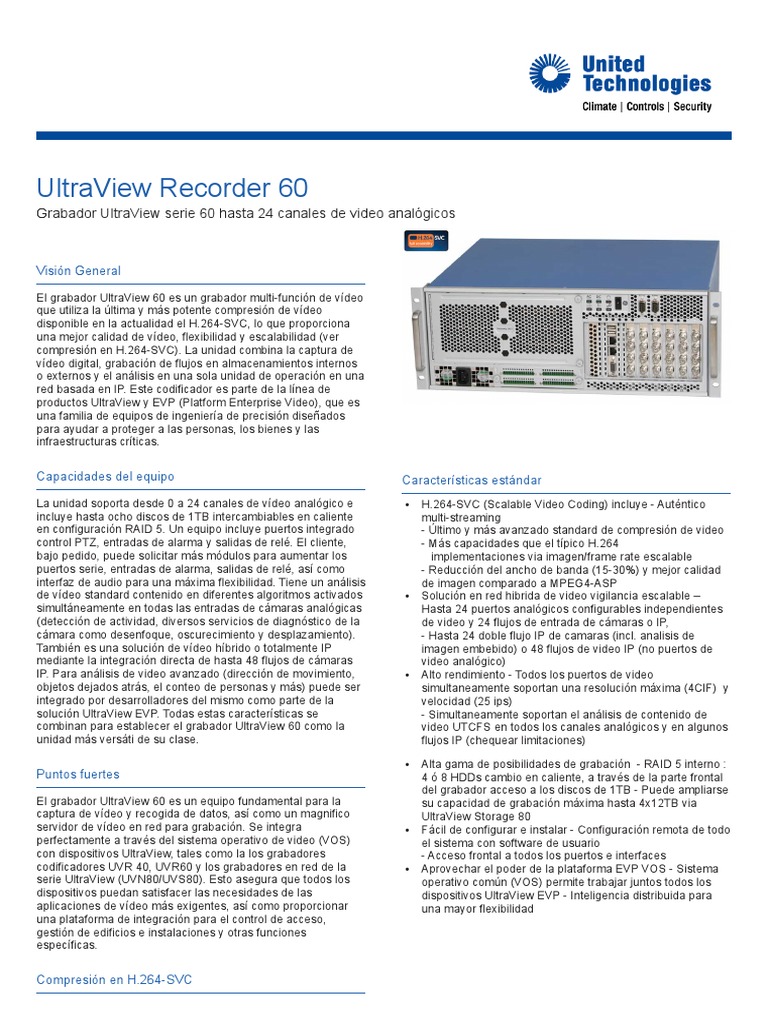Datasheet | PDF | Vídeo | Compresión de datos