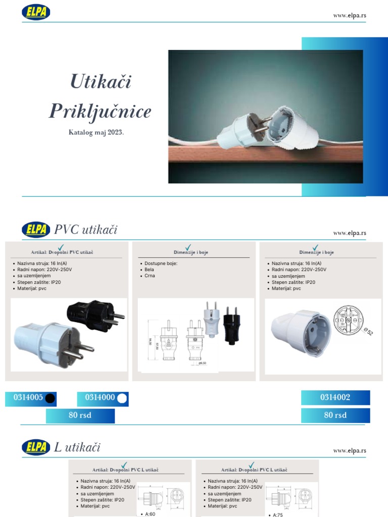 PVC Utikaci I Prikljucnice Maj 2023 | PDF