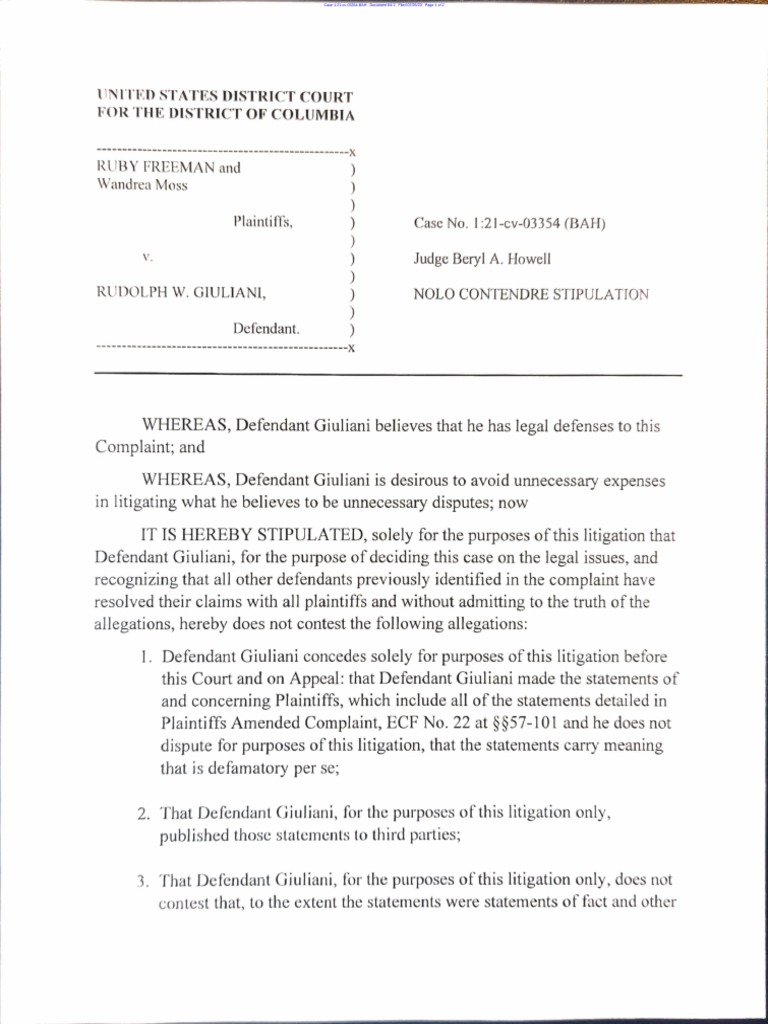 Giuliani False Statements | PDF