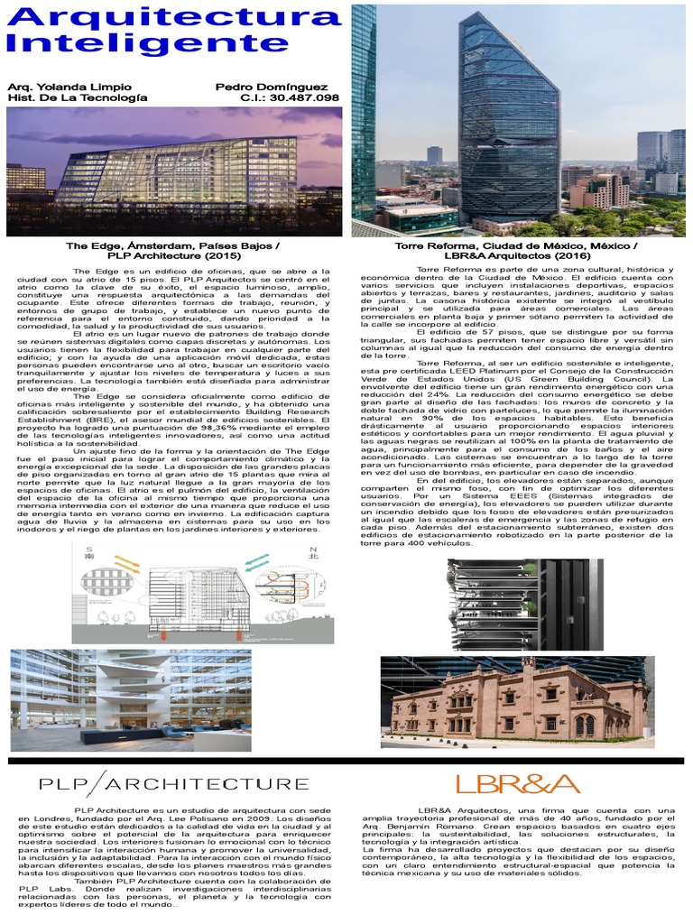 Infografía - Arquitectura Inteligente | PDF | edificio | Torre