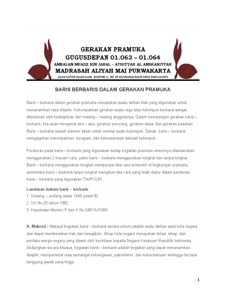 Gerakan Pramuka PBB | PDF
