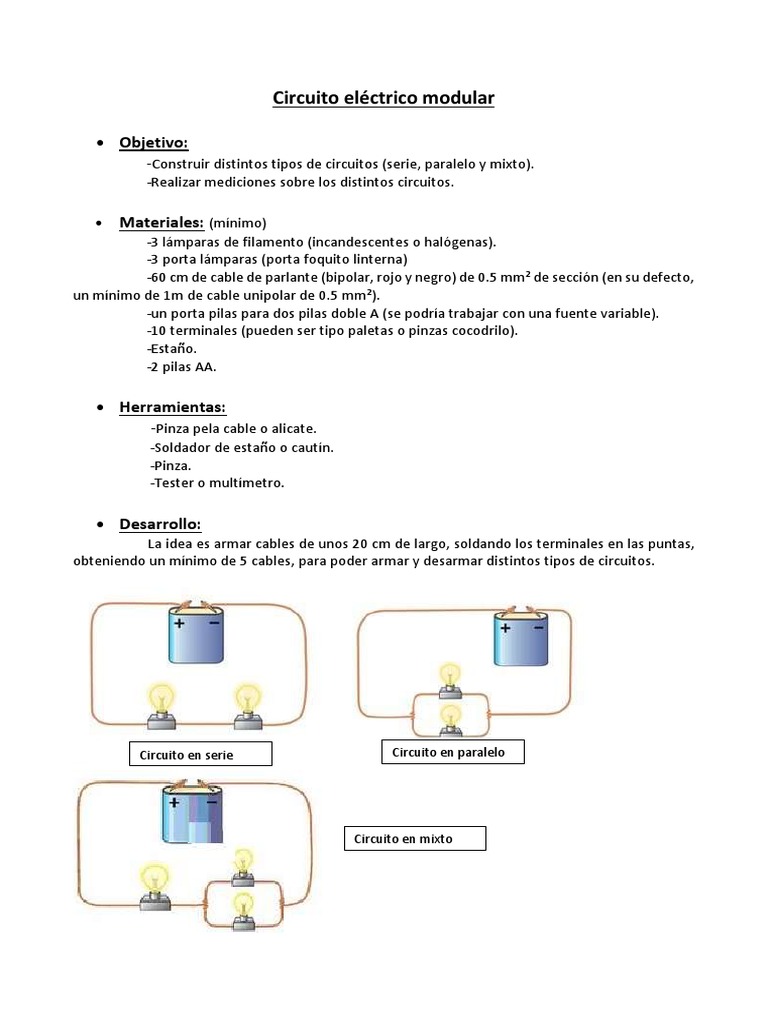 Circuito Eléctrico Modular | PDF | Informática | Tecnología