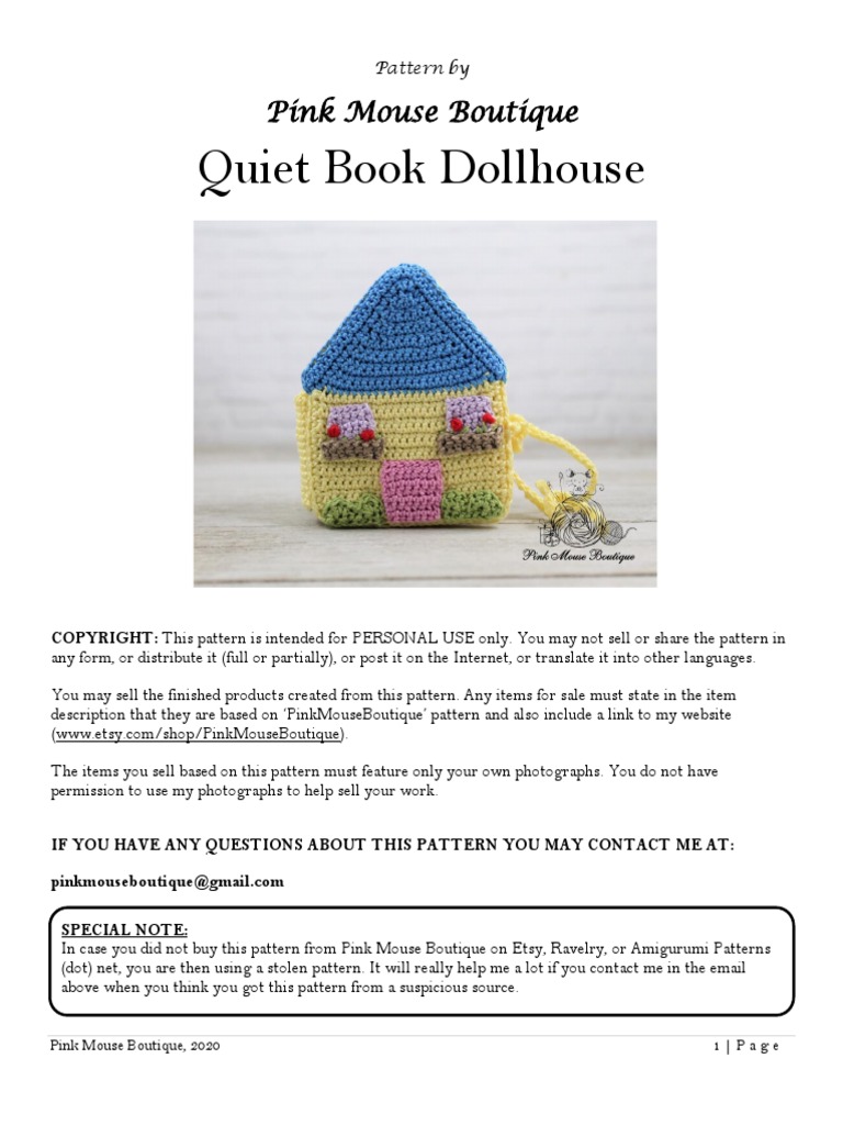 Pink Mouse Boutique - Emma and Her Dollhouse - Part 2. Dollhouse | PDF ...