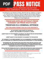 NZ Trespass Notice Template Guide | PDF | Morality | Common Law