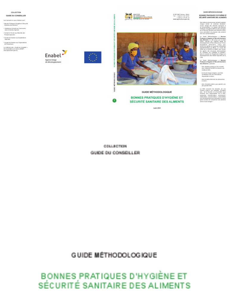 Guide Bonnes Pratiques Hygiène Sécurité Sanitaire Aliments | Download ... Guide Bonnes Pratiques Hygiène Sécurité Sanitaire Aliments | Download ...
