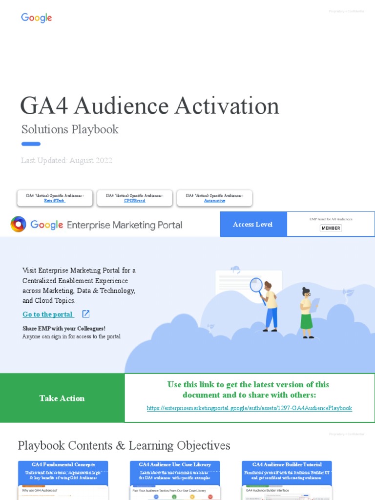 GA4 Audience Activation Playbook | PDF | Market Segmentation | Mobile App