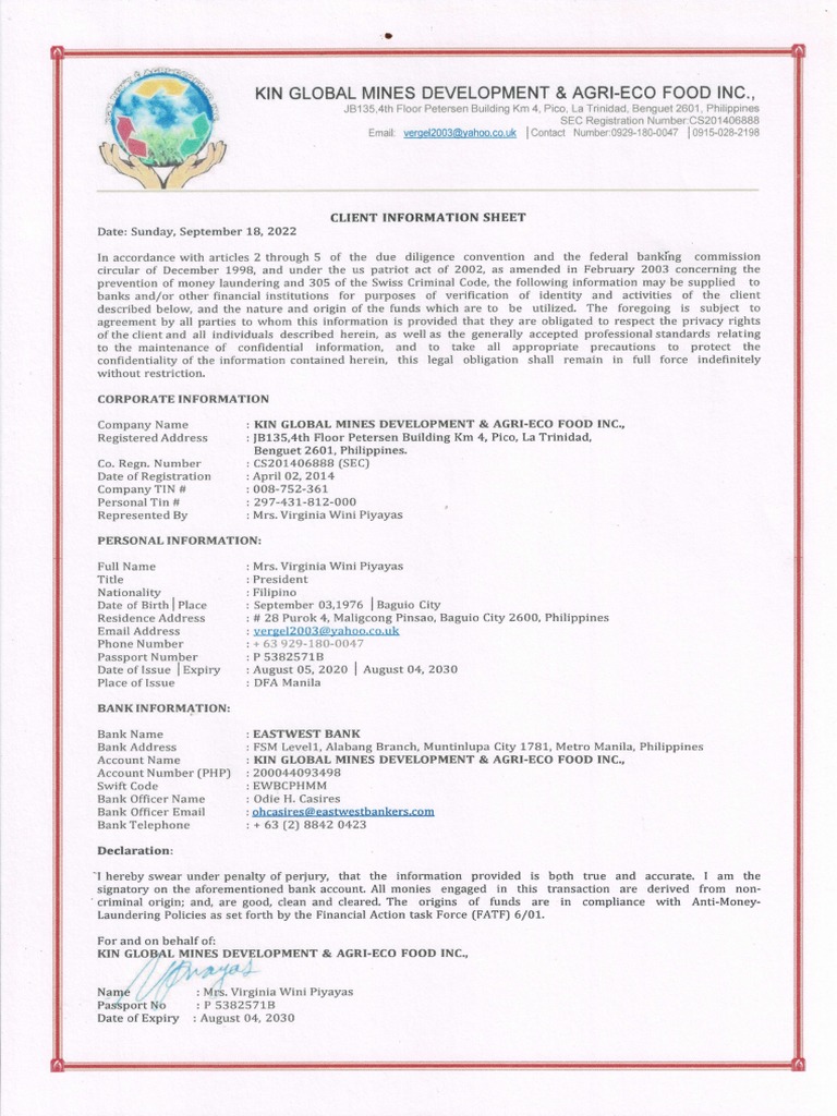 Cis Kin Global Peso | PDF