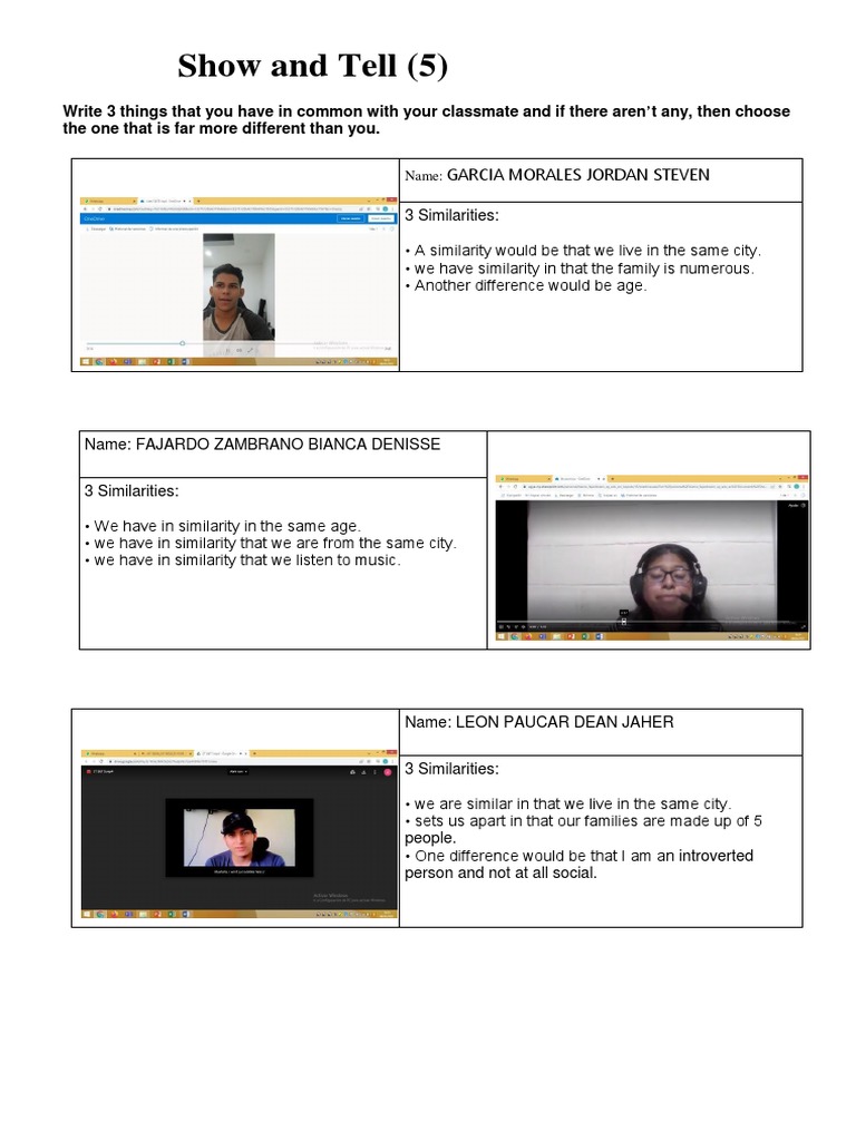Show&Tell Format 2T5 | PDF