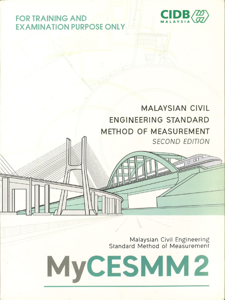 Malaysian Civil Engineering Standard Method of Measurement (2nd Edition ...