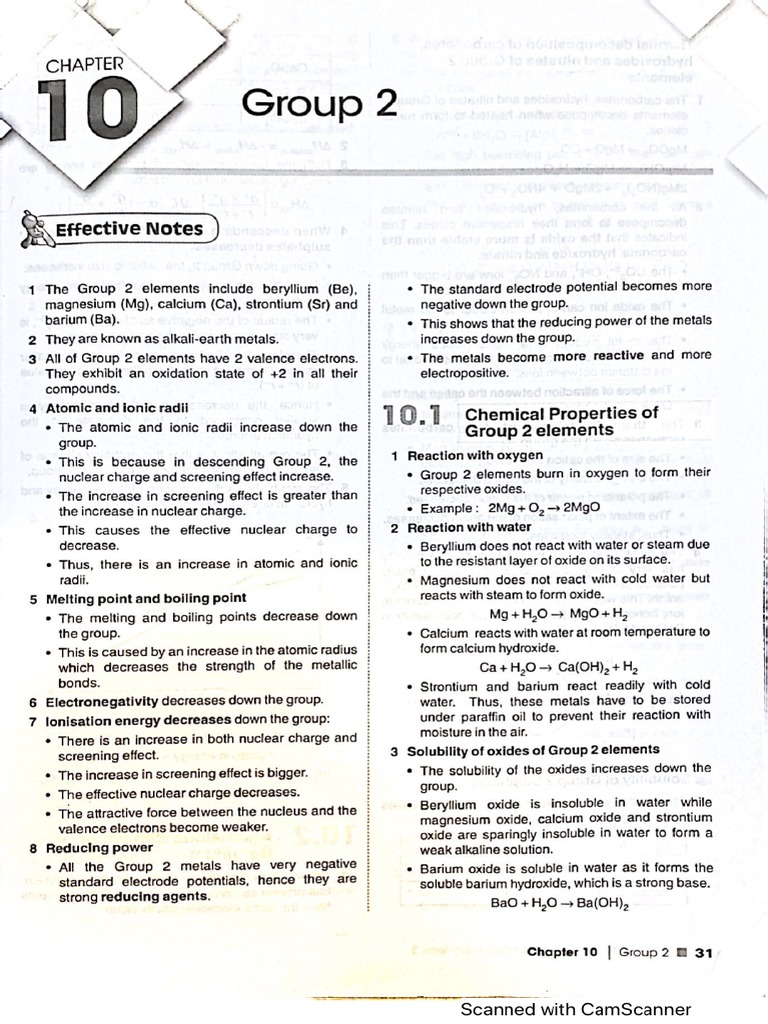 Sem 2 Chapter 10 (Group 2) Short Note | PDF
