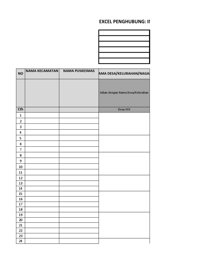 EXCEL PENGHUBUNG LAPORAN INDIKATOR PROMKES Ringkas | PDF | Pengembangan Diri | Kesehatan Holistik
