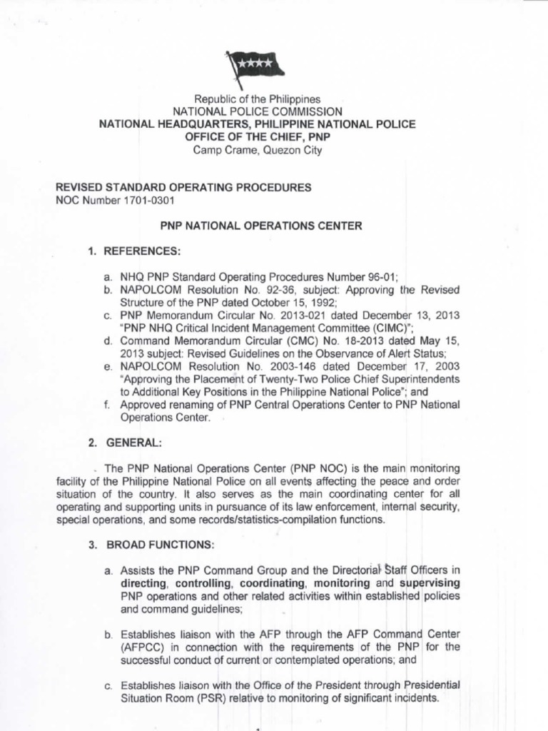 2017 Revised STANDARD OPERATING PROCEDURESOP | PDF