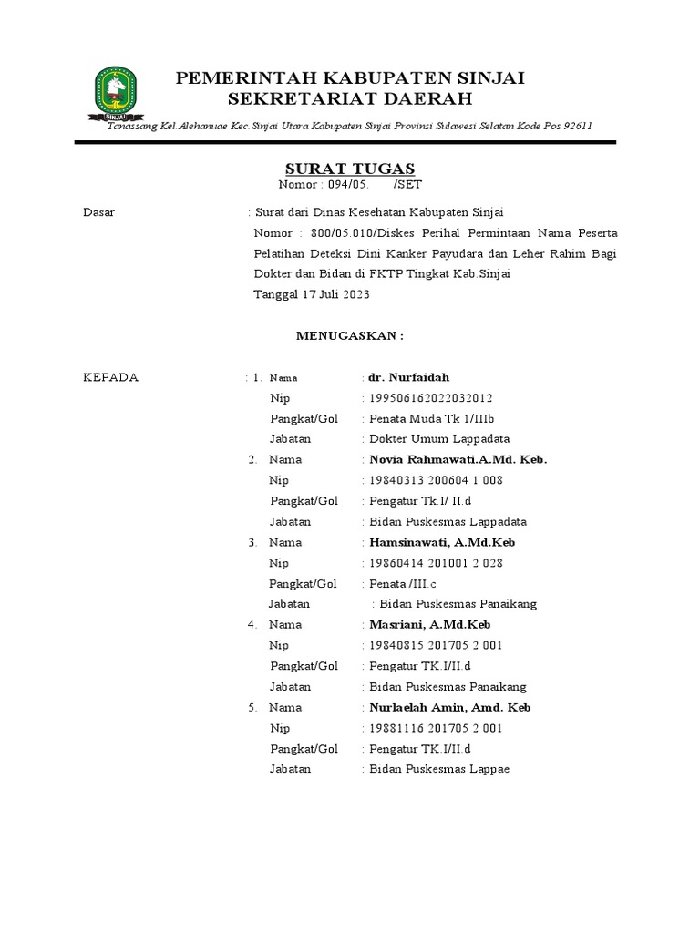 Pemerintah Kabupaten Sinjai-1 | PDF