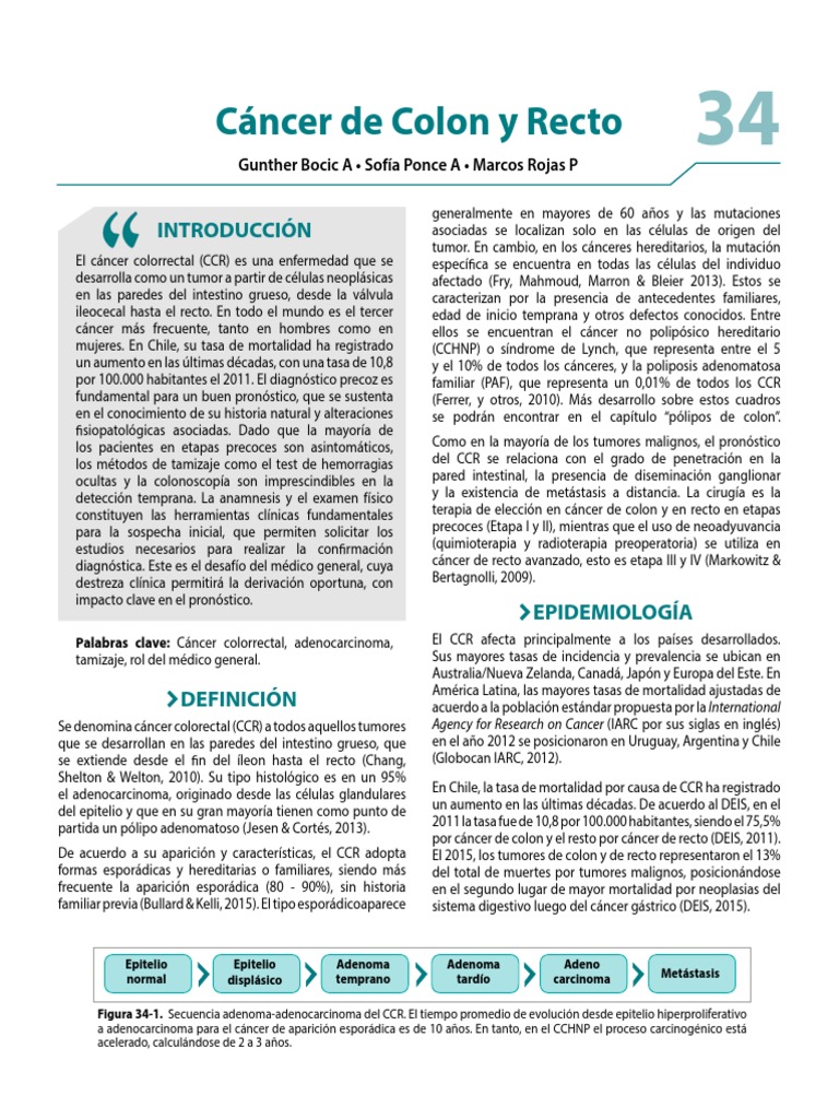 Cáncer de Colon y Recto - 34 | Descargar gratis PDF | Cáncer ...