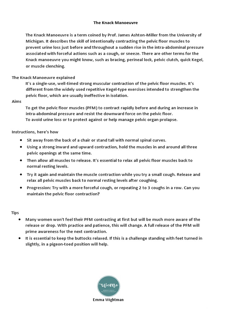 Knack+Manoeuvre | PDF