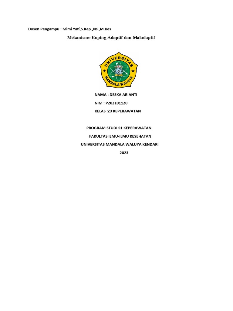 Koping Adaptif Deska | PDF