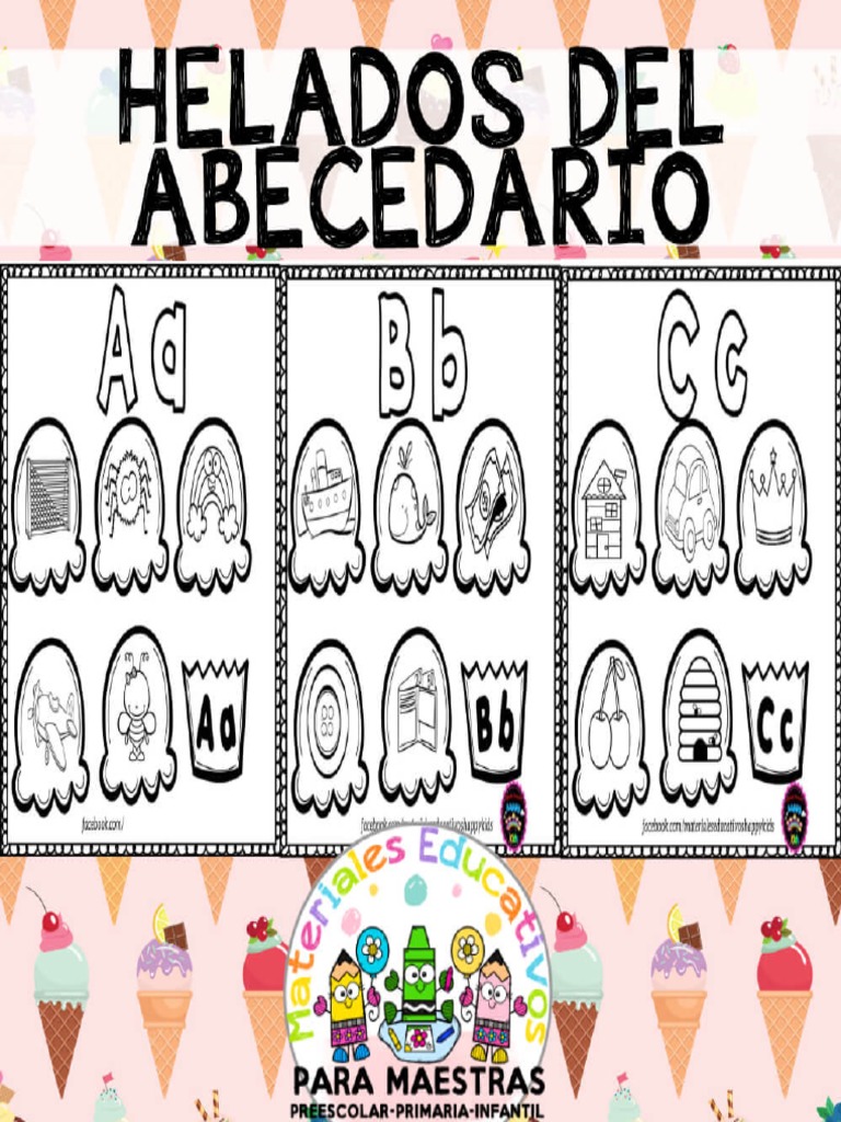 Helados Del Abecedario Recopilado Por Materiales Educativos para ...