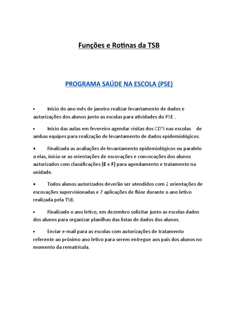 Check List TSB Ok | PDF