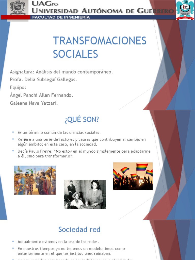 Transformaciones Sociales | PDF | Sociedad | Violencia