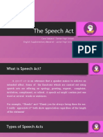 Searle's Classification of Speech Act | PDF | Semiotics | Human Communication