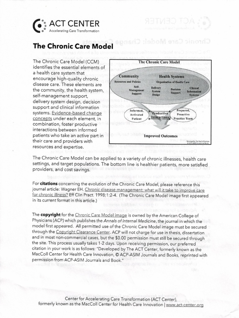 Chronic Care Model | PDF