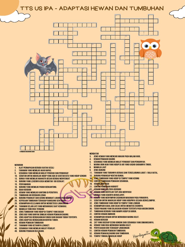 TTS US IPA - Adaptasi Hewan Dan Tumbuhan (215 × 332 MM) | PDF