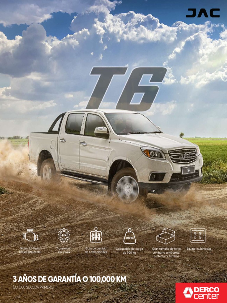 Especificaciones Jac T6 Diesel 2020 | PDF