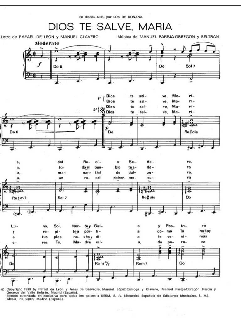 Dios Te Salve Ma Olé | PDF