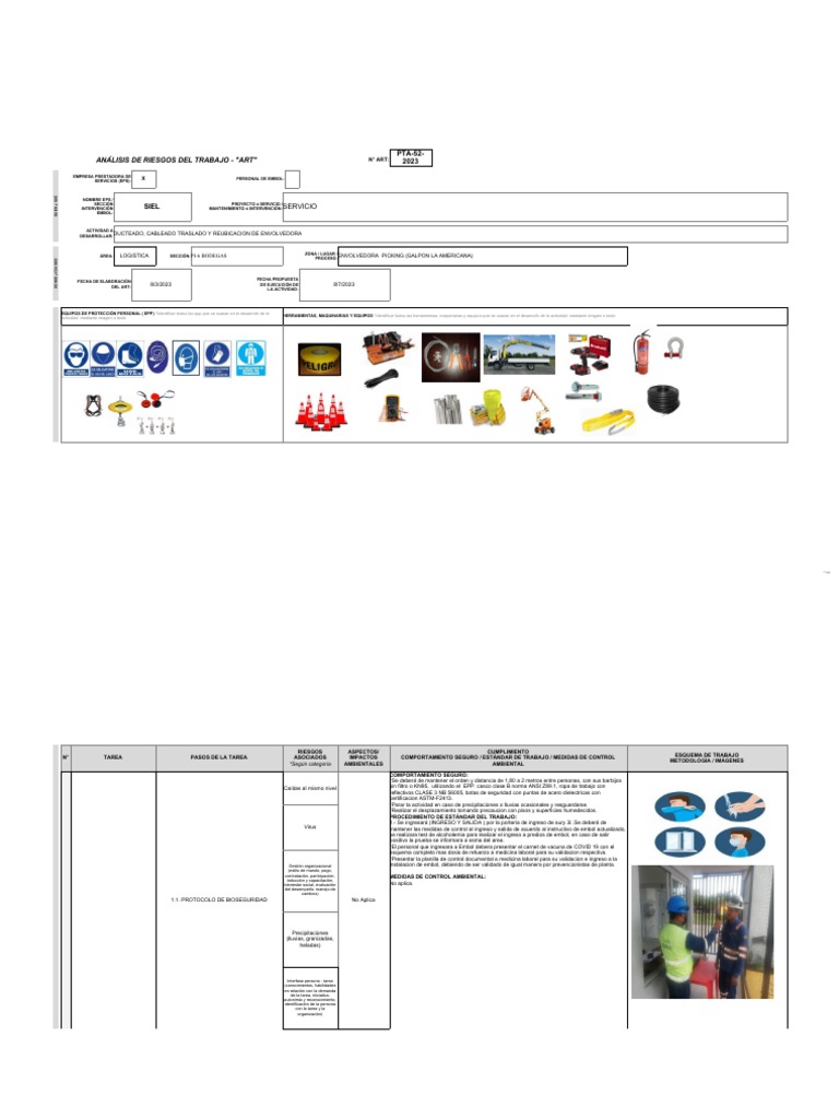 Siel-Pta-52 Ducteado Cableado y Reubicacion de Envolvedora de Picking | PDF