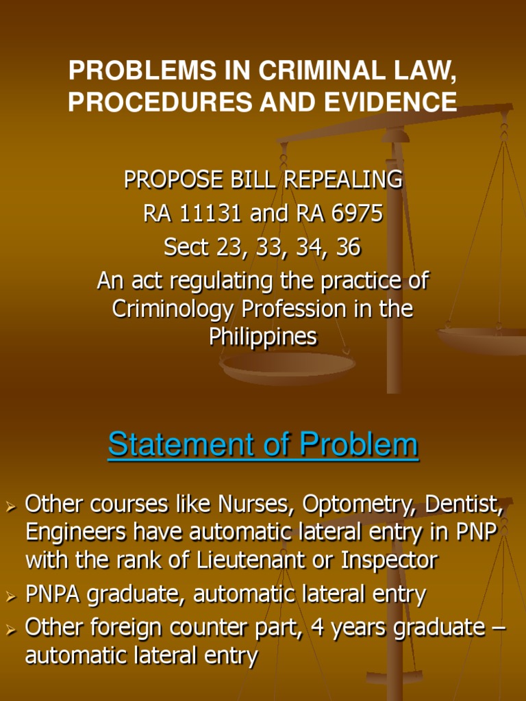 Criminal Procedure and Evidence Present | PDF | Inspector | Police