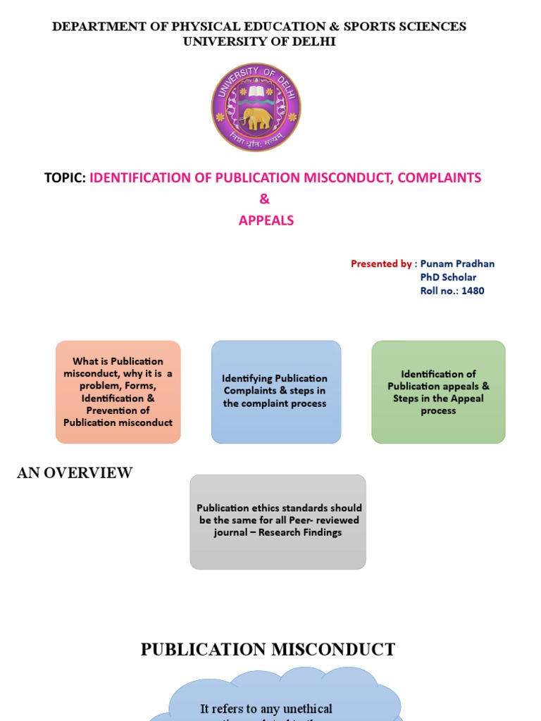 Identification of Publication Misconduct, Complaint and Appeal | PDF | Academic Journal | Plagiarism