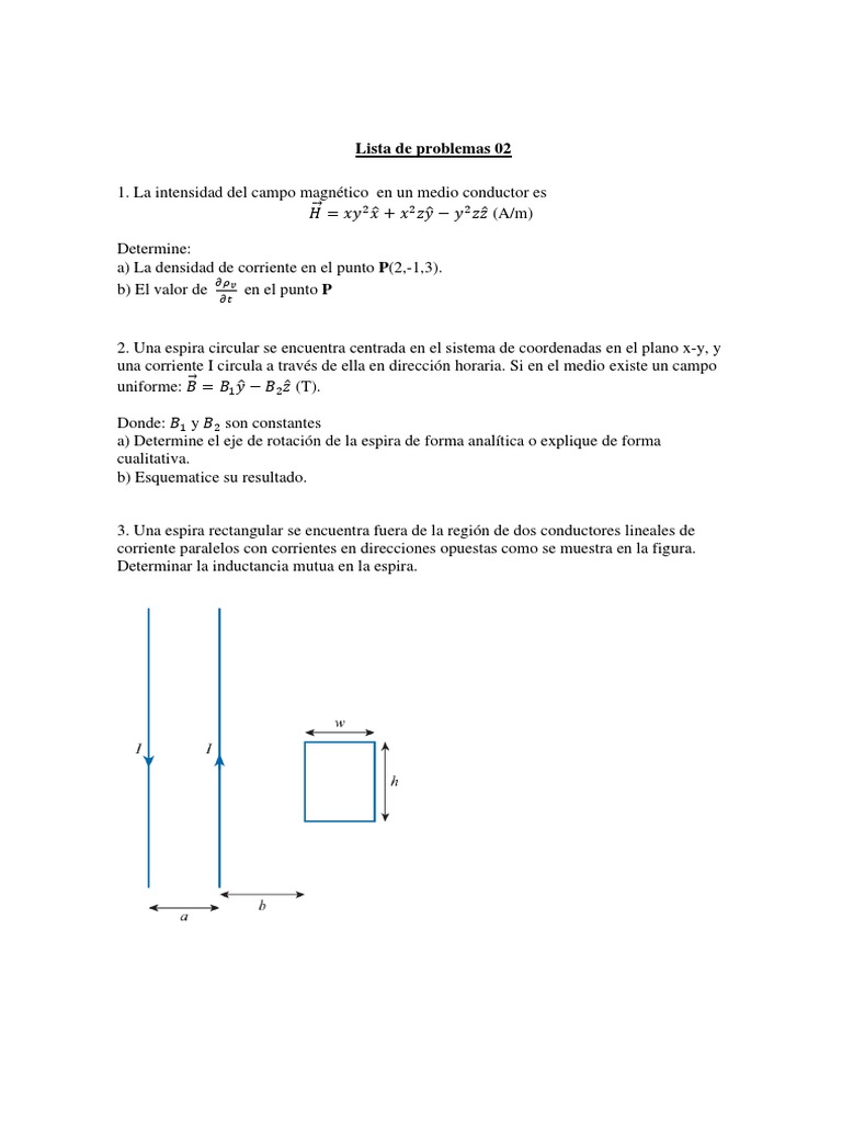 Lista Problemas 2 | PDF
