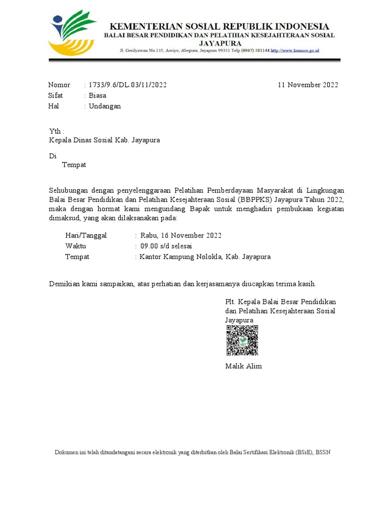 Contoh Undangan | PDF