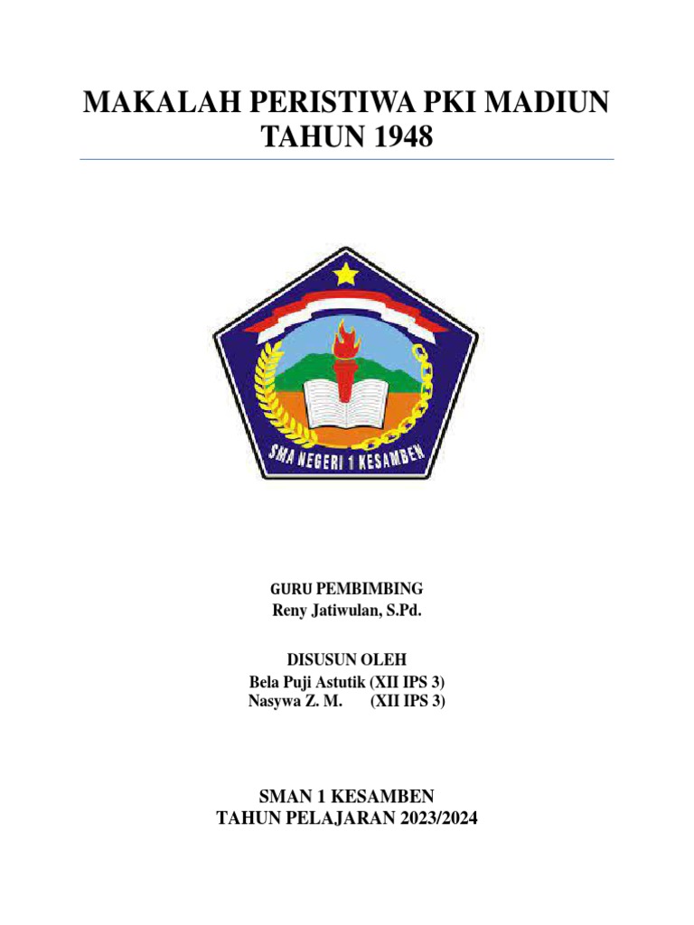 Peristiwa PKI Madiun 1948 | PDF | Politik