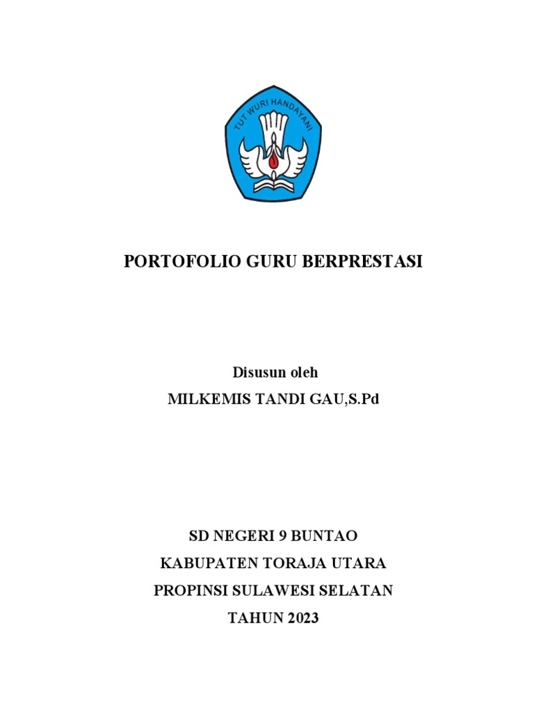 Portofolio Guru Berprestasi Pdf