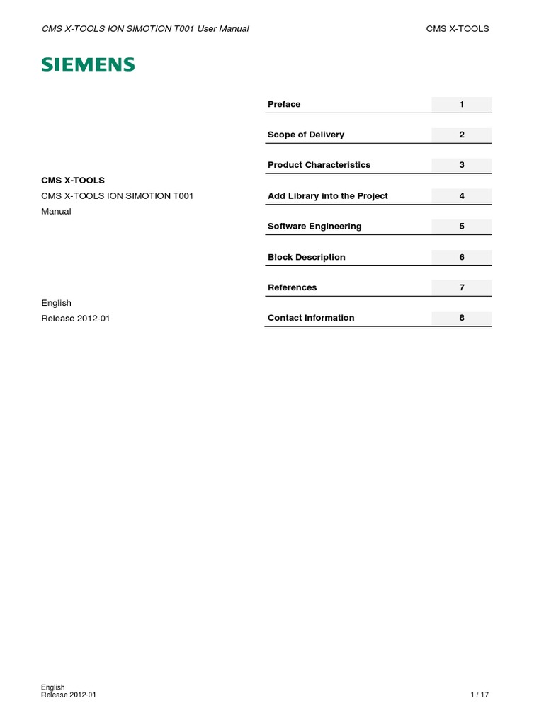 Cms X-Tools - User Manual - Ion Simotion T001.en | PDF | Parameter (Computer Programming ...