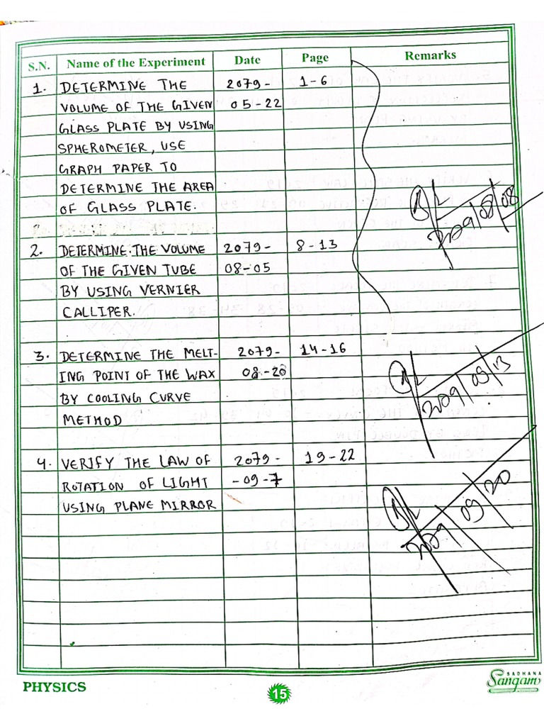 Class 11 Physics Practical | PDF